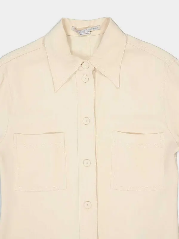 Stella McCartney Long-sleeved Button-down Shirt With Classic Collar