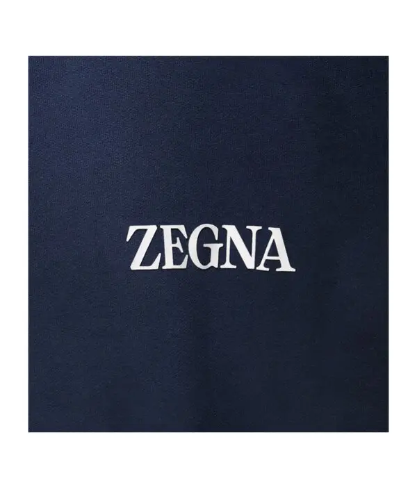 Zegna Crewneck Sweatshirt With Rubberised Logo