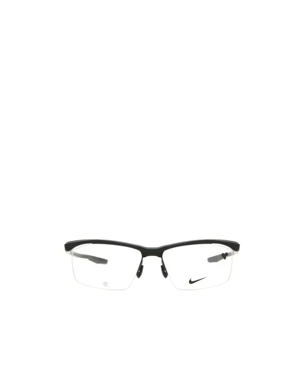 Nike Geometric Flat Mirror Eyeglasses - Black