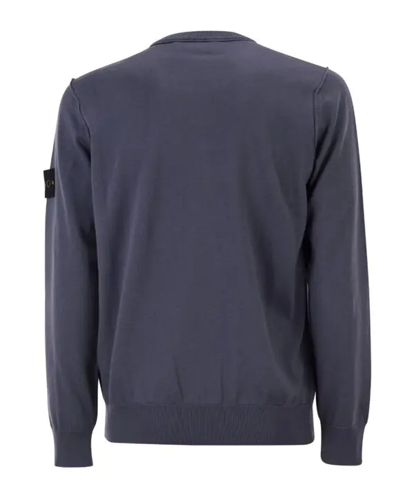Stone Island Compass Patch Knitted Jumper - Black