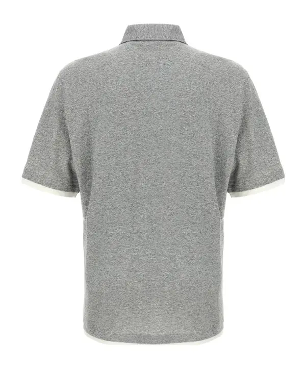 Brunello Cucinelli Layered Button-up Polo Shirt