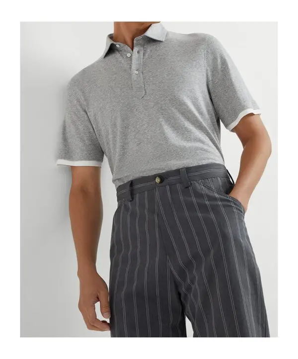 Brunello Cucinelli Layered Button-up Polo Shirt