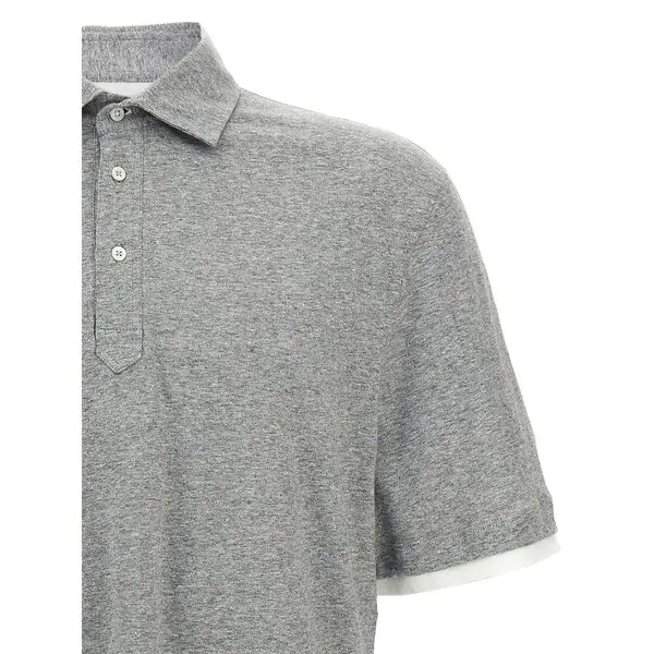 Brunello Cucinelli Layered Button-up Polo Shirt