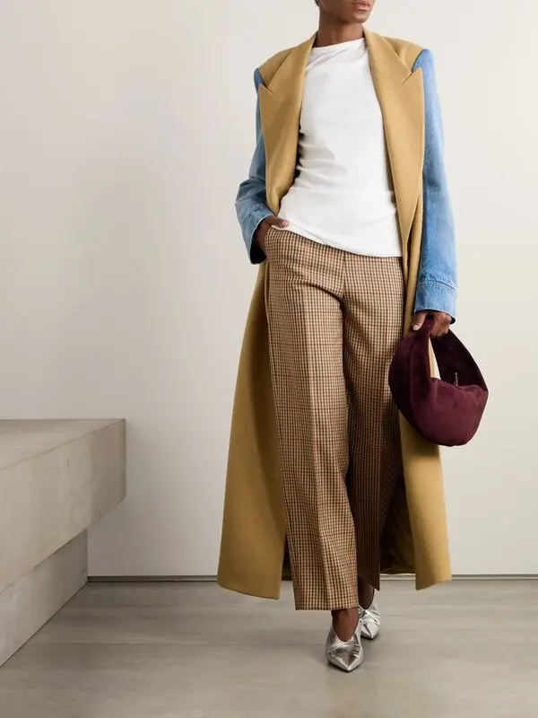 Dries Van Noten Check Straight Casual Pants