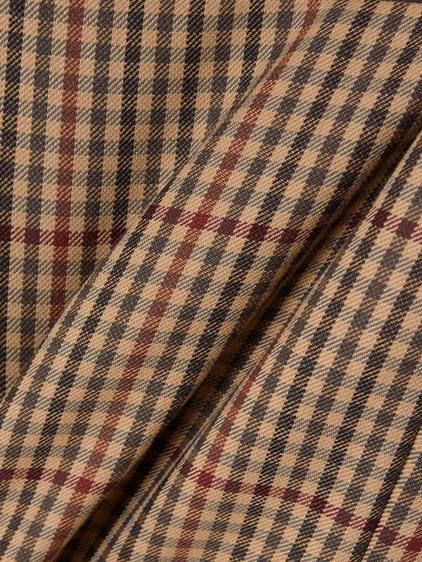 Dries Van Noten Check Straight Casual Pants