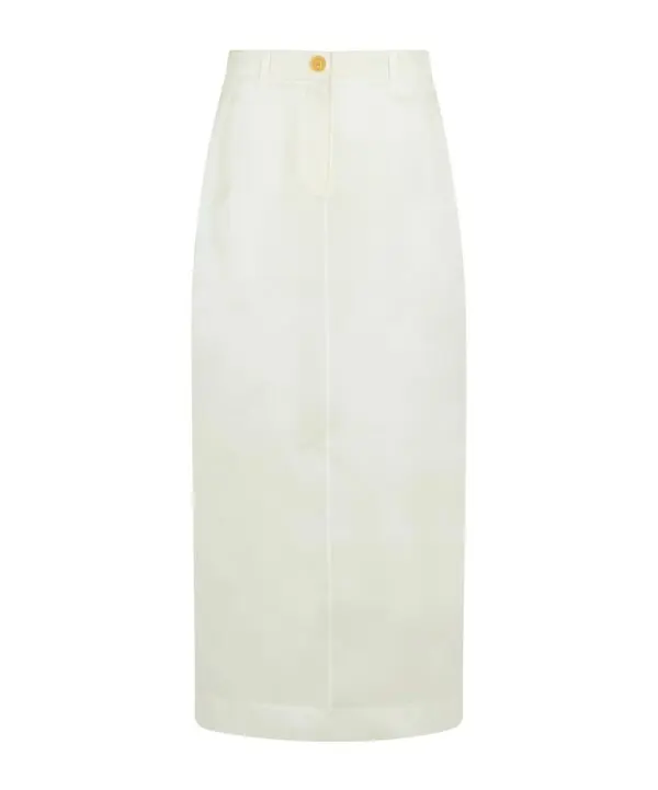 Khaite Lucian' Silk Skirt - White