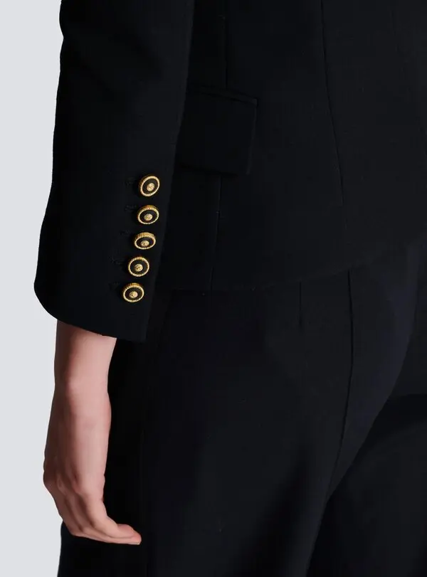 Balmain Grain De Poudre 1-button Jacket