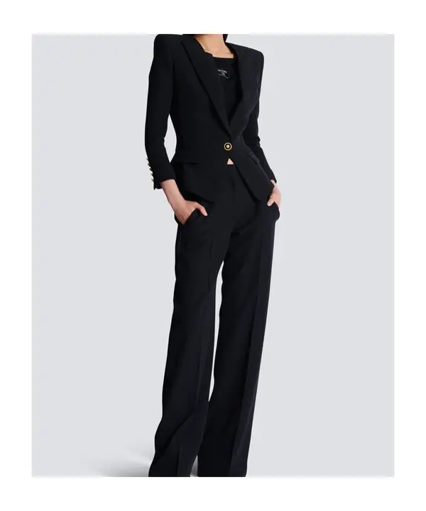 Balmain Grain De Poudre 1-button Jacket