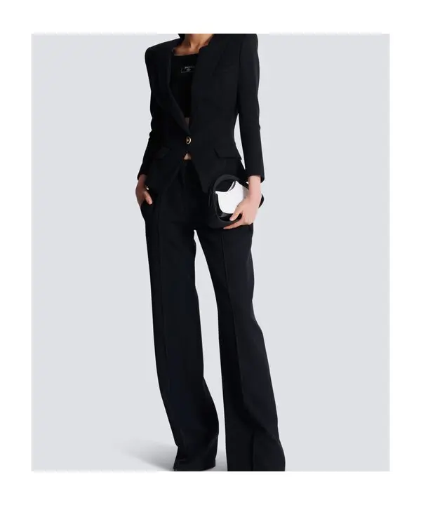 Balmain Grain De Poudre 1-button Jacket