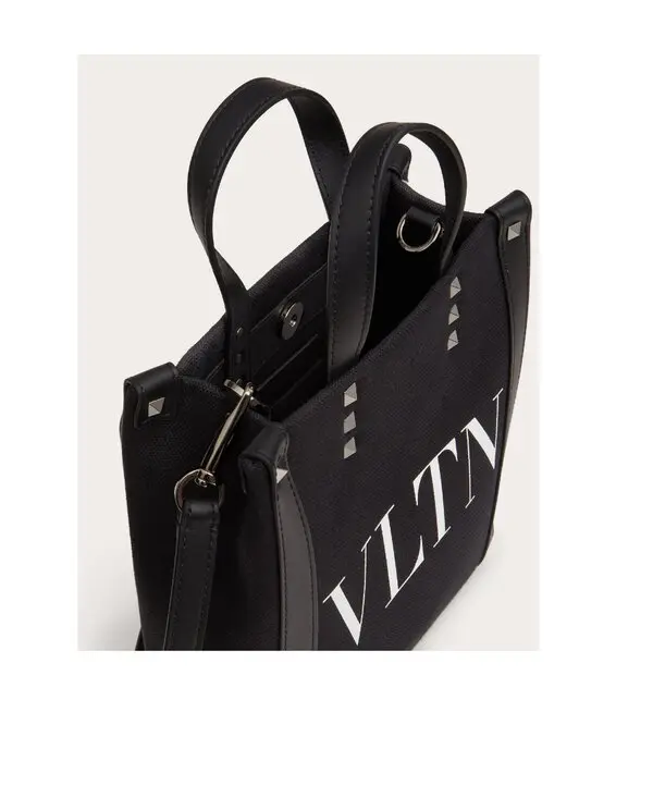 Valentino Garavani Vltn Mini Canvas Shopping Bag