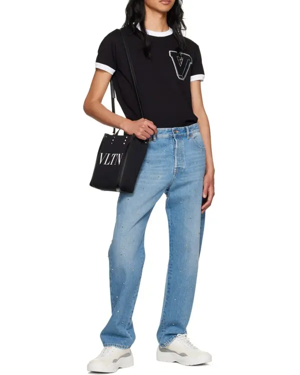 Valentino Garavani Vltn Mini Canvas Shopping Bag