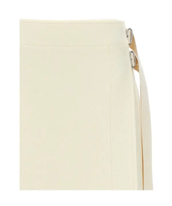 JIL SANDER Wrap-designed A-line Midi Skirt