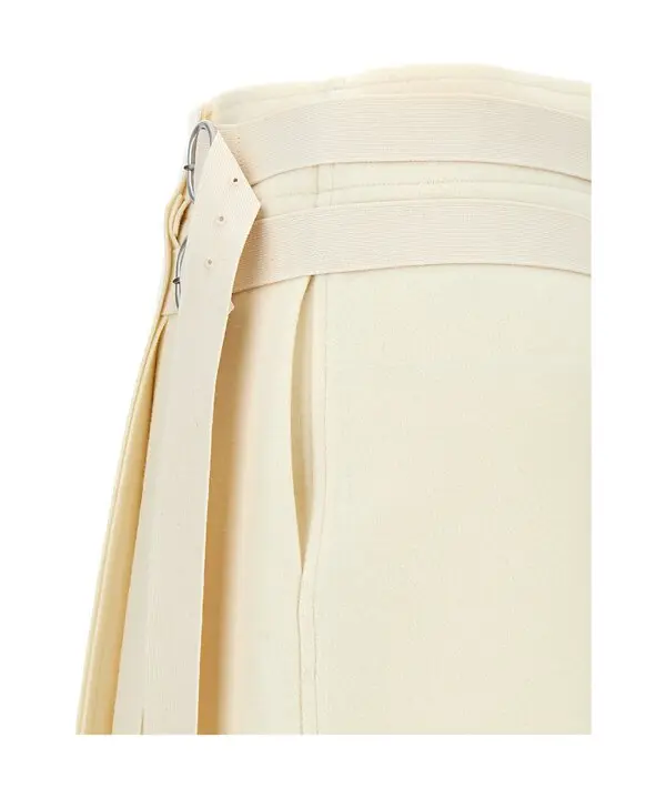 JIL SANDER Wrap-designed A-line Midi Skirt