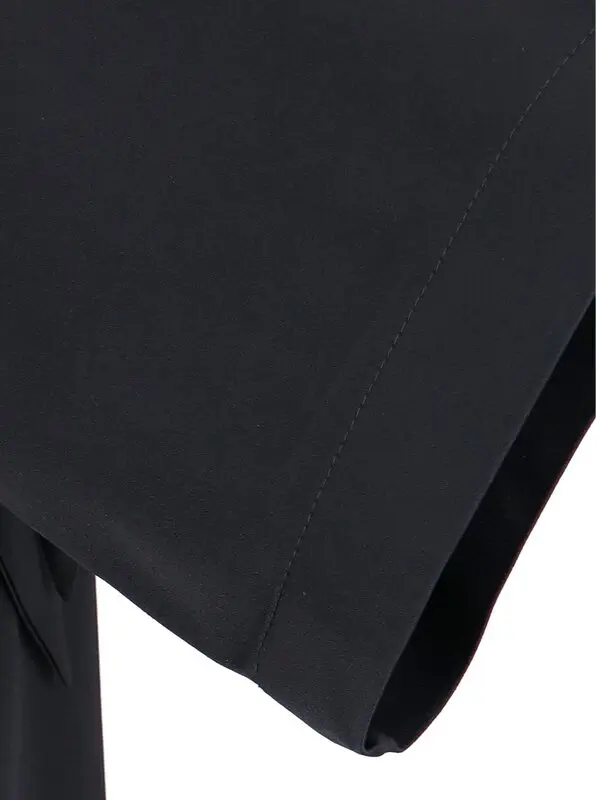 Saint Laurent High Neck Wide-sleeved Blouse