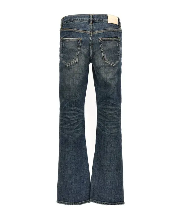PURPLE BRAND Flare Jeans With Distressed Details