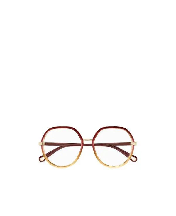 Chloé Eyewear Round Frame Glasses - Red
