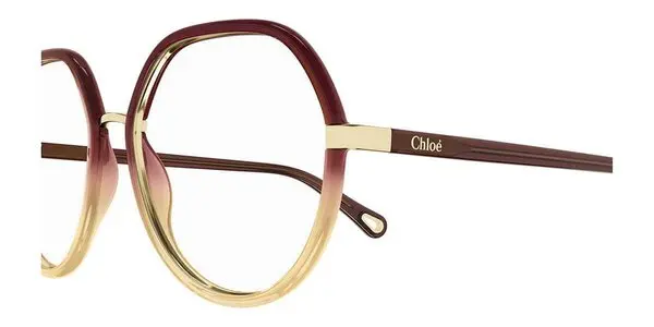 Chloé Eyewear Round Frame Glasses - Red