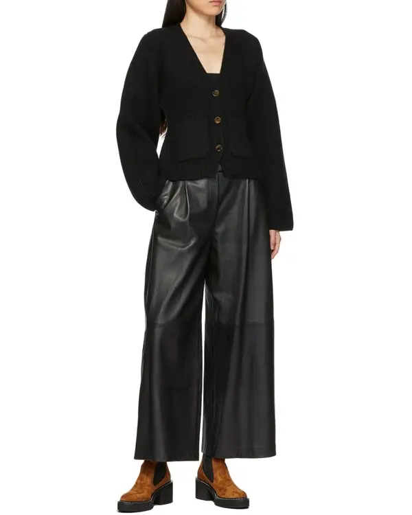Khaite Scarlet V-neck Cardigan - Black