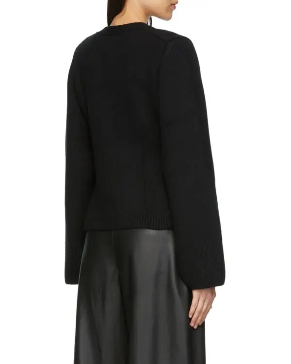 Khaite Scarlet V-neck Cardigan - Black