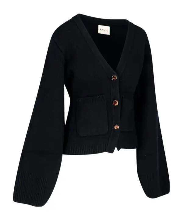 Khaite Scarlet V-neck Cardigan - Black