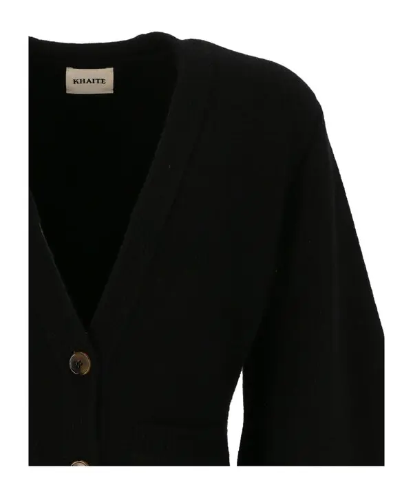 Khaite Scarlet V-neck Cardigan - Black