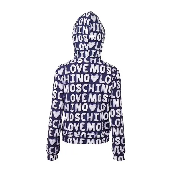 Moschino Printed Zip-up Hoodie