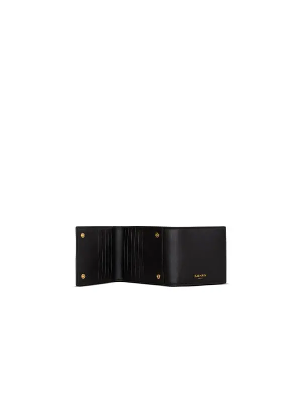 Balmain Smooth Leather Trifold Wallet