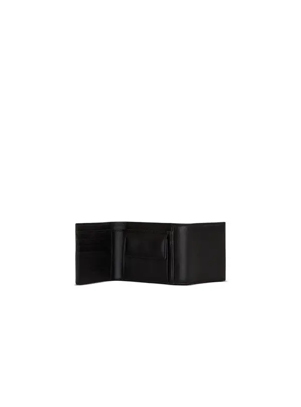 Balmain Smooth Leather Trifold Wallet