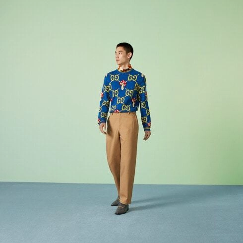 Gucci Double G Crew-neck Wool Jumper