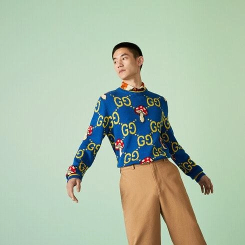 Gucci Double G Crew-neck Wool Jumper