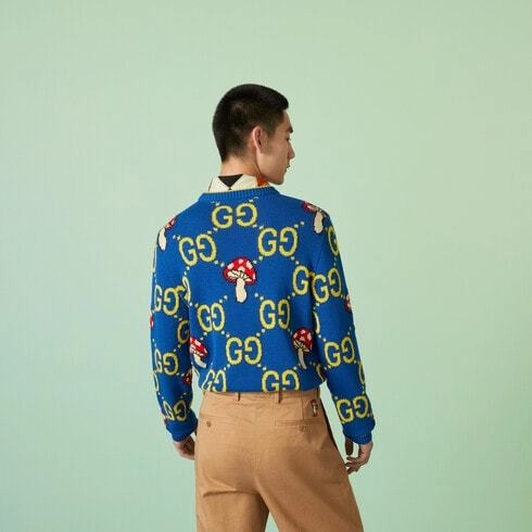 Gucci Double G Crew-neck Wool Jumper