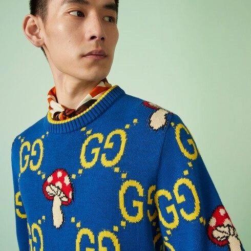 Gucci Double G Crew-neck Wool Jumper