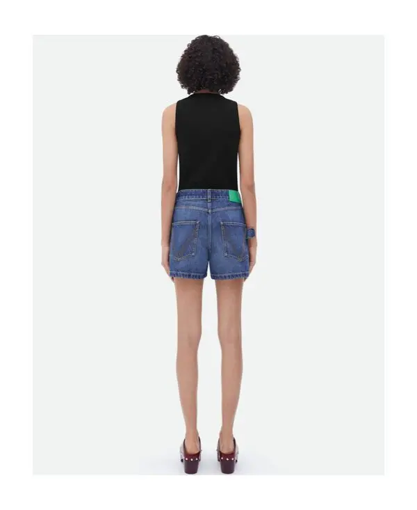 Bottega Veneta Medium Washed Denim Shorts