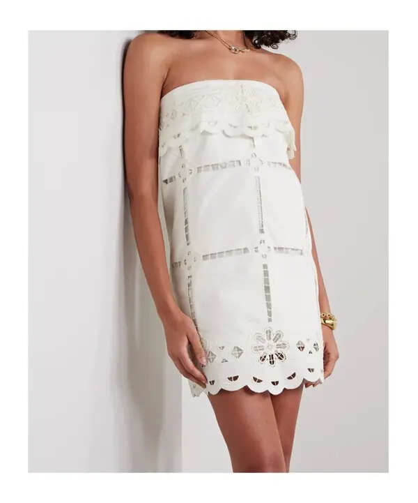 Isabel Marant Étoile Parvedy Broderie Anglaise Mini Dress