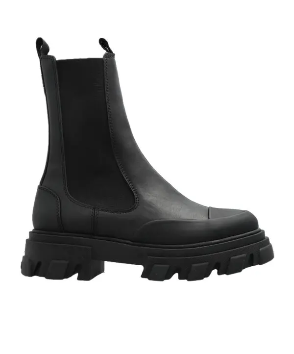 GANNI Mid Chelsea Boots - Black