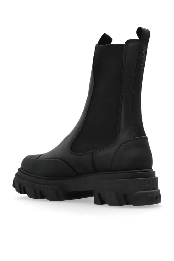 GANNI Mid Chelsea Boots - Black