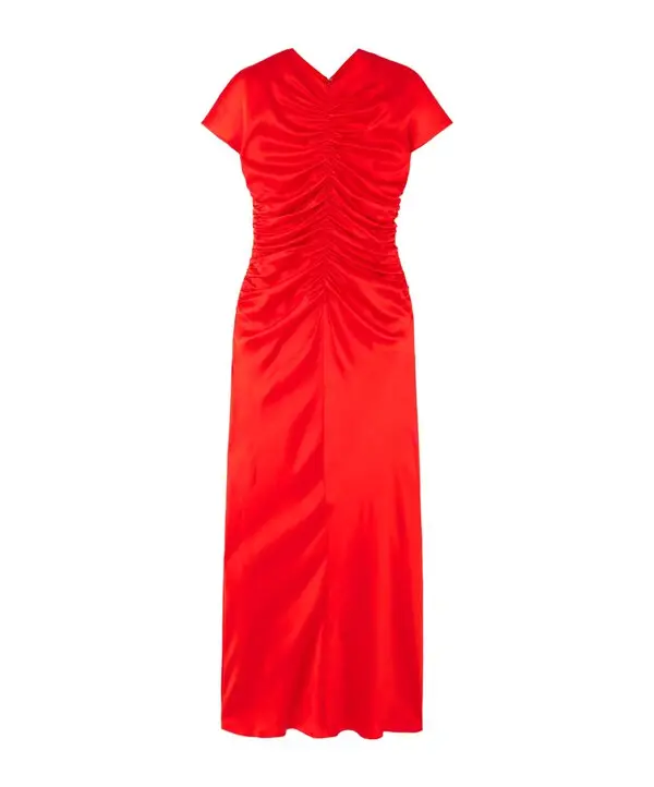 Tove Pleated Dress - Red
