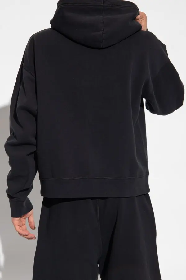 Dsquared2 Logo Printed Drawstring Hoodie - Black