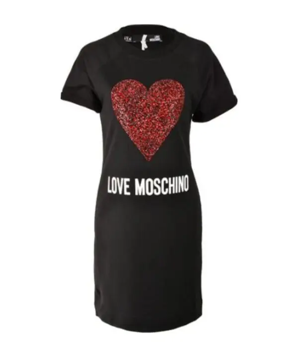 Moschino Heart Applique Stretch Dress