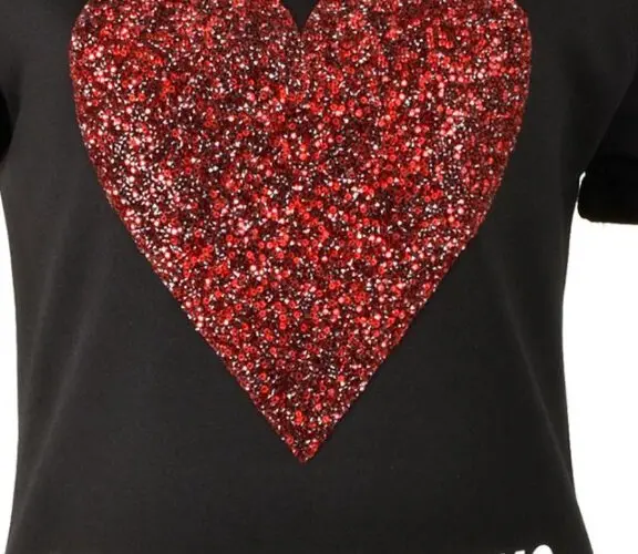 Moschino Heart Applique Stretch Dress