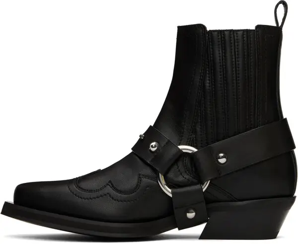 GANNI Buckle Fastening Western Chelsea Boots