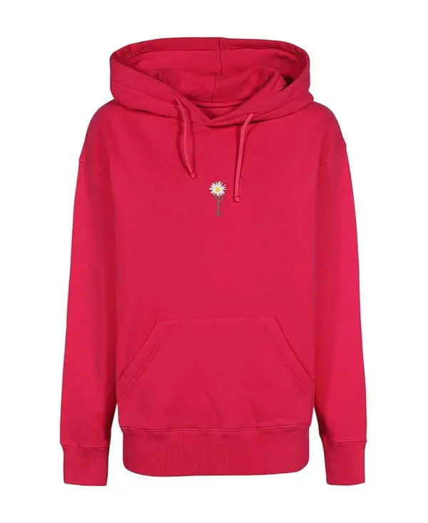 Givenchy Hoodie In Fleece With Daisy Embroidery