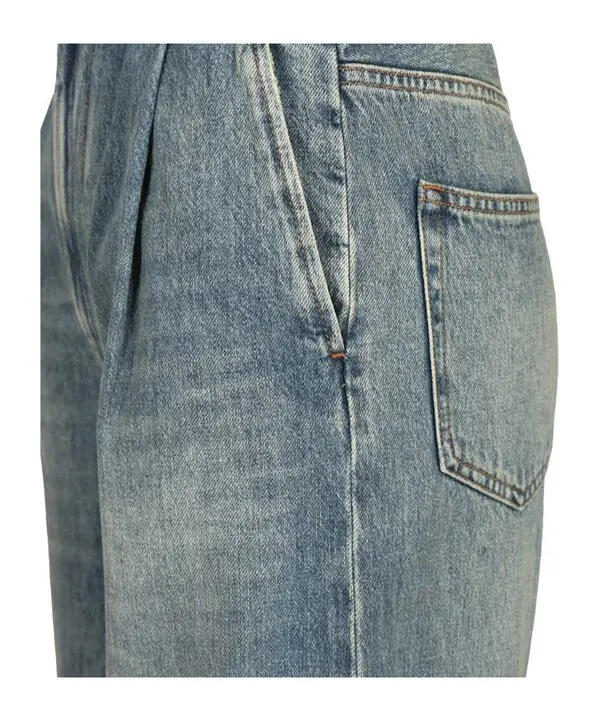 MAISON MARGIELA High Waist Wide Leg Jeans