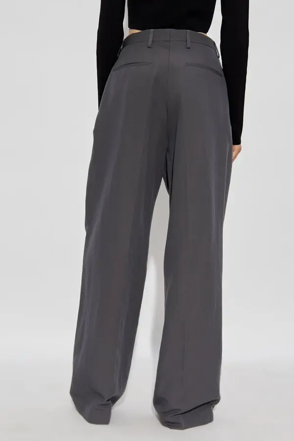 Dries Van Noten Wide-leg Casual Pants - Grey