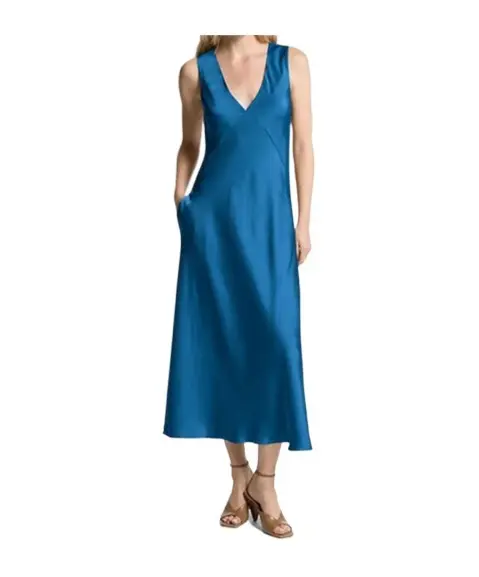 Michael Kors Sleeveless V-neck Midi Dress