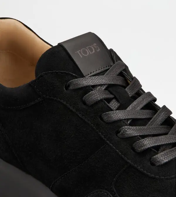 TOD'S Low-top Suede Sneakers - Black