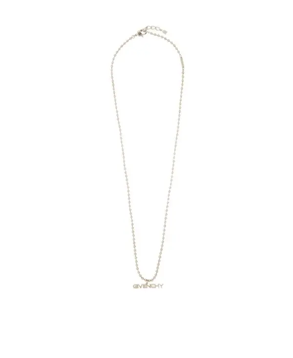 Givenchy Logo Plaque Necklace - Yellow