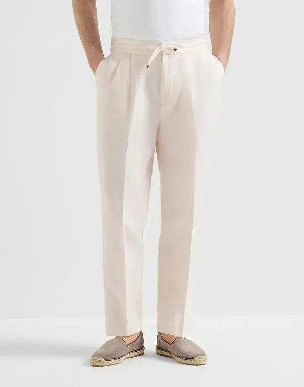 Brunello Cucinelli Drawstring Tapered Leg Trousers - No