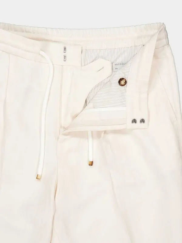 Brunello Cucinelli Drawstring Tapered Leg Trousers - No