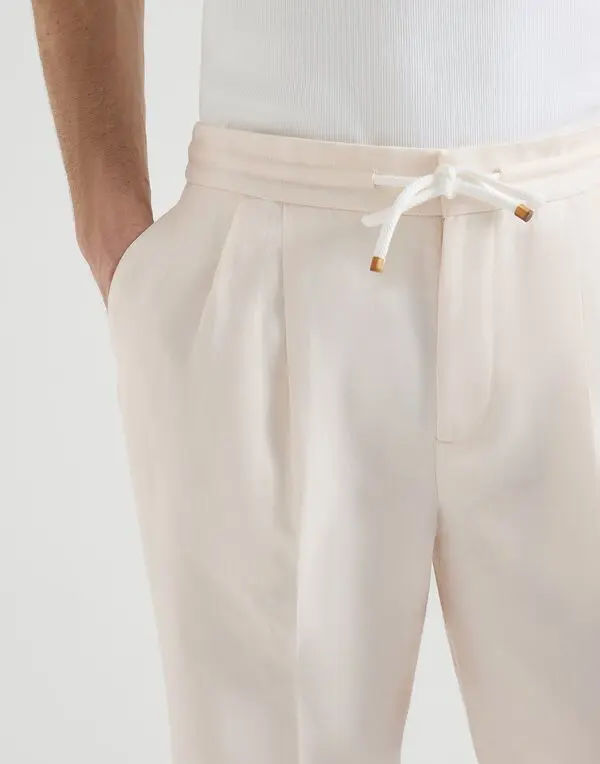 Brunello Cucinelli Drawstring Tapered Leg Trousers - No